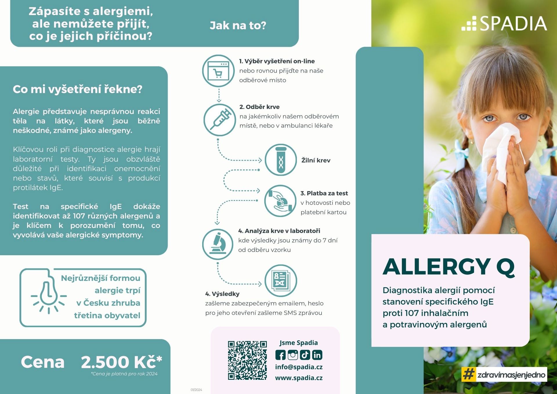 Multiplexové vyšetření na alergie ALLERGY Q | SPADIA